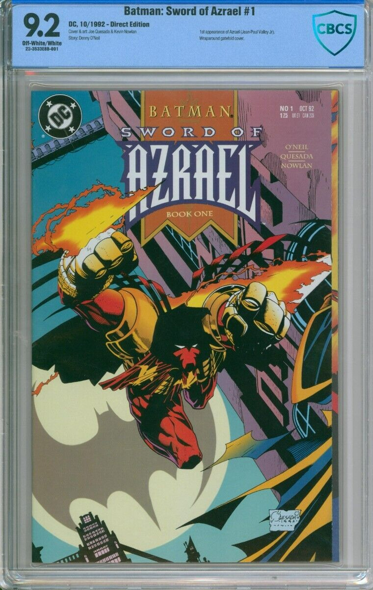 DC Comics Batman: Sword Of Azrael #1 CBCS 9.2 1st Full Appearance Of ...
