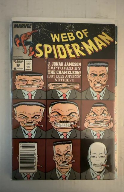 Web of Spider-Man #52 Newsstand Edition (1989) | Comic Books - Copper ...