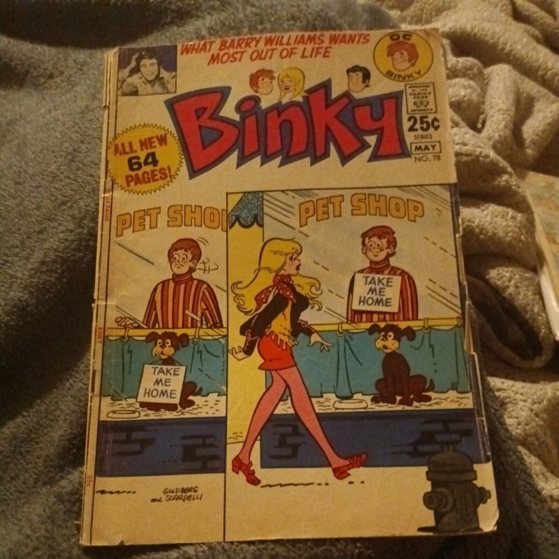 BINKY #78 DC comics 1971 BRONZE AGE GIANT BARRY WILLIAMS photo brady ...
