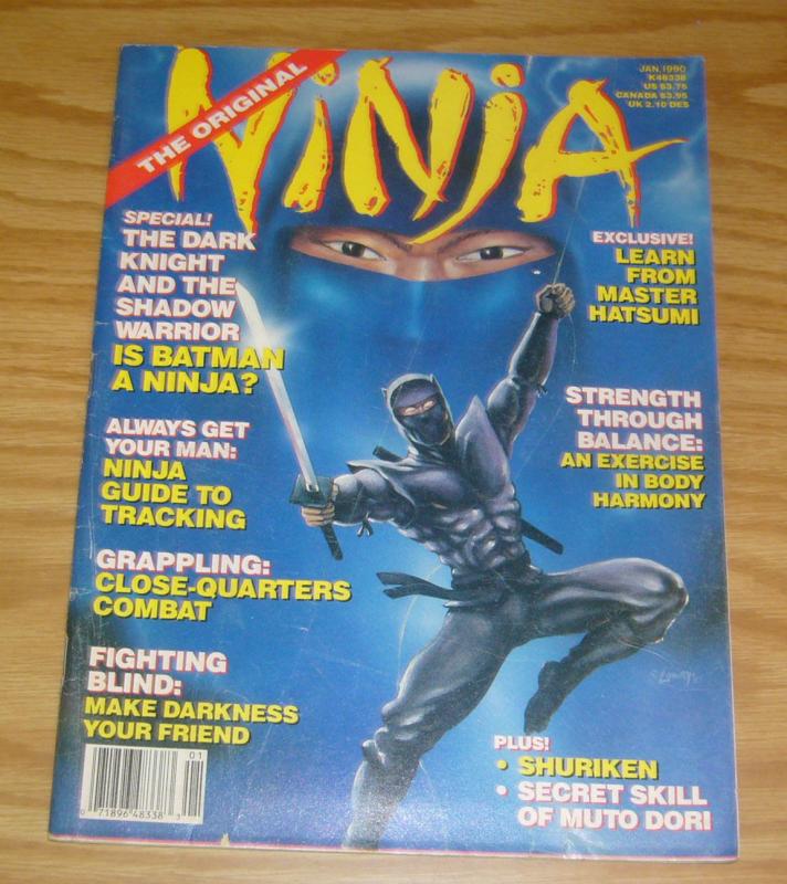 Original Ninja #42 VG january 1990 - magazine with poster - is batman a ...