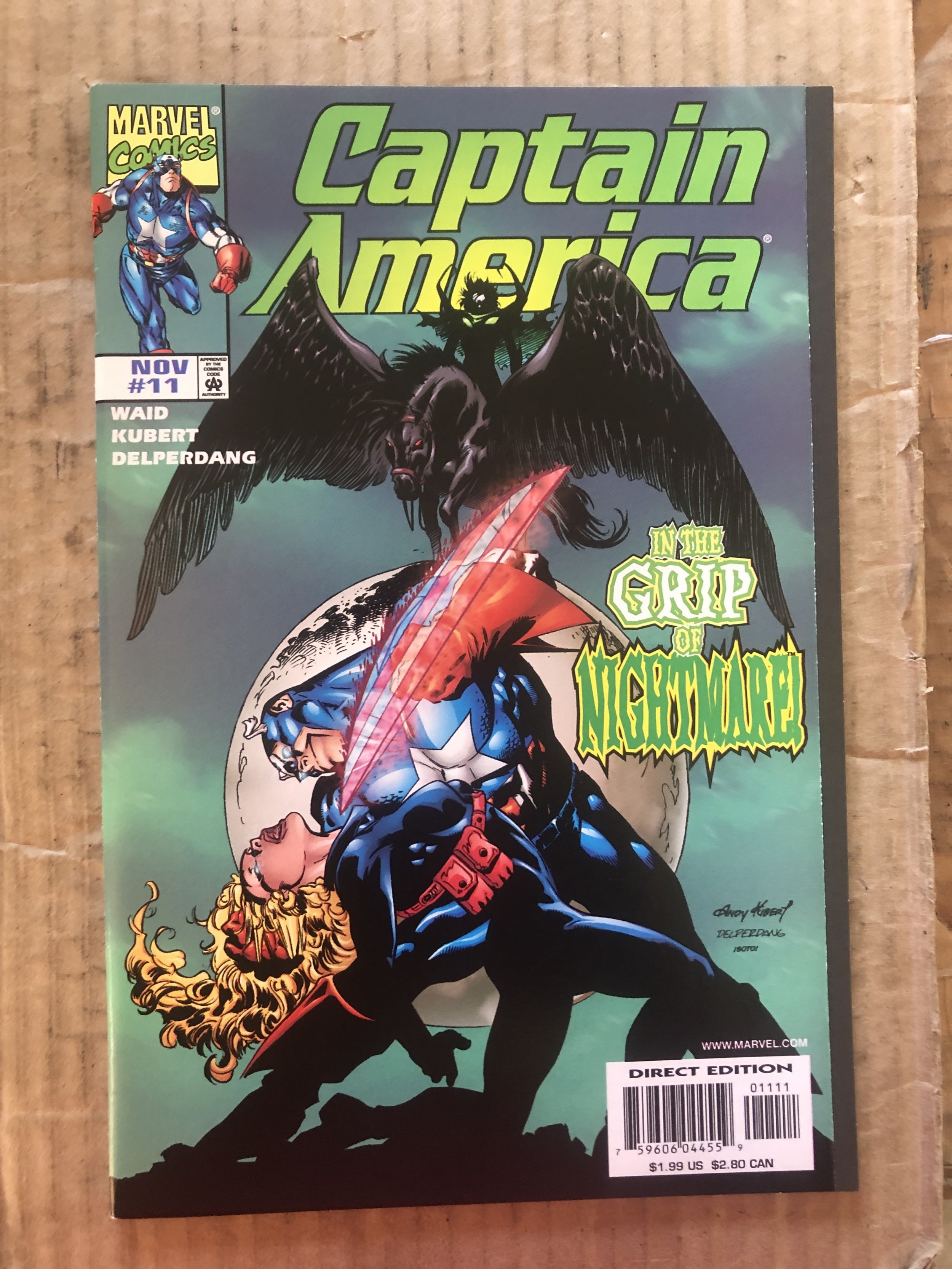 Captain America #11 Direct Edition (1998) | Comic Books - Modern Age ...