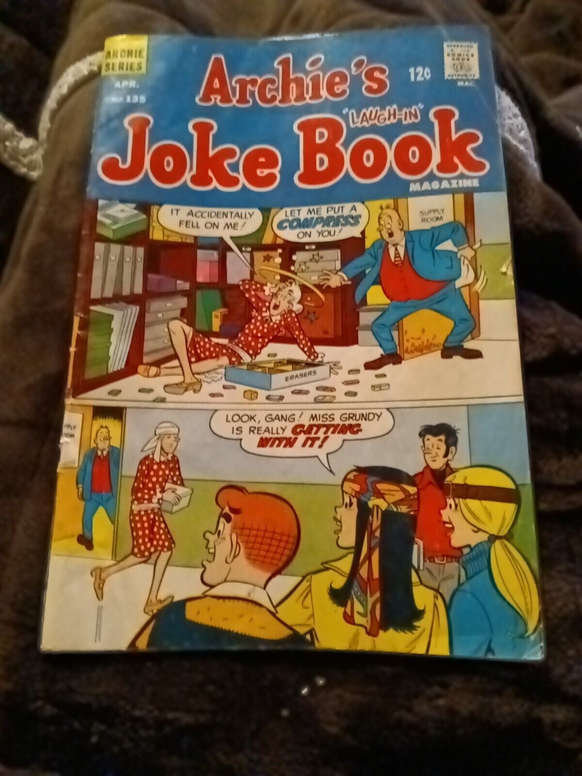 Archie’s Joke Book #135 (April 1969) mlj Comics Silver age hippie cover ...