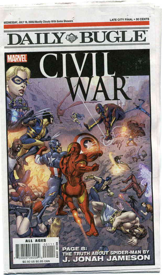 Daily Bugle Civil War Newspaper Special #1 FN ; Marvel | Comic Books ...
