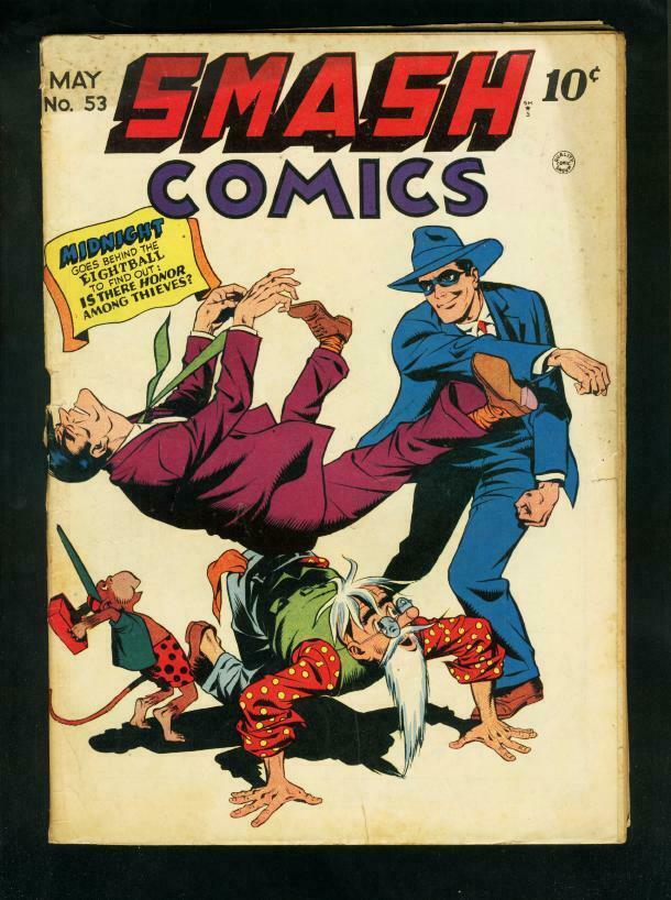 Smash Comics #53 1944-Quality Comics-Lady Luck-Midnight-Very Good Minus ...