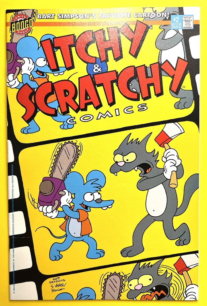 Itchy & Scratchy Comics 2 SIMPSONS BONGO (1994) | Comic Books - Modern ...