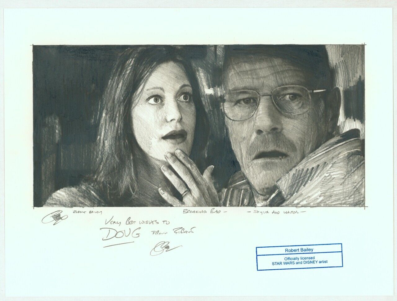Doug Sneyd Collection Robert Bailey Signed Original Art Sketch AMC ...