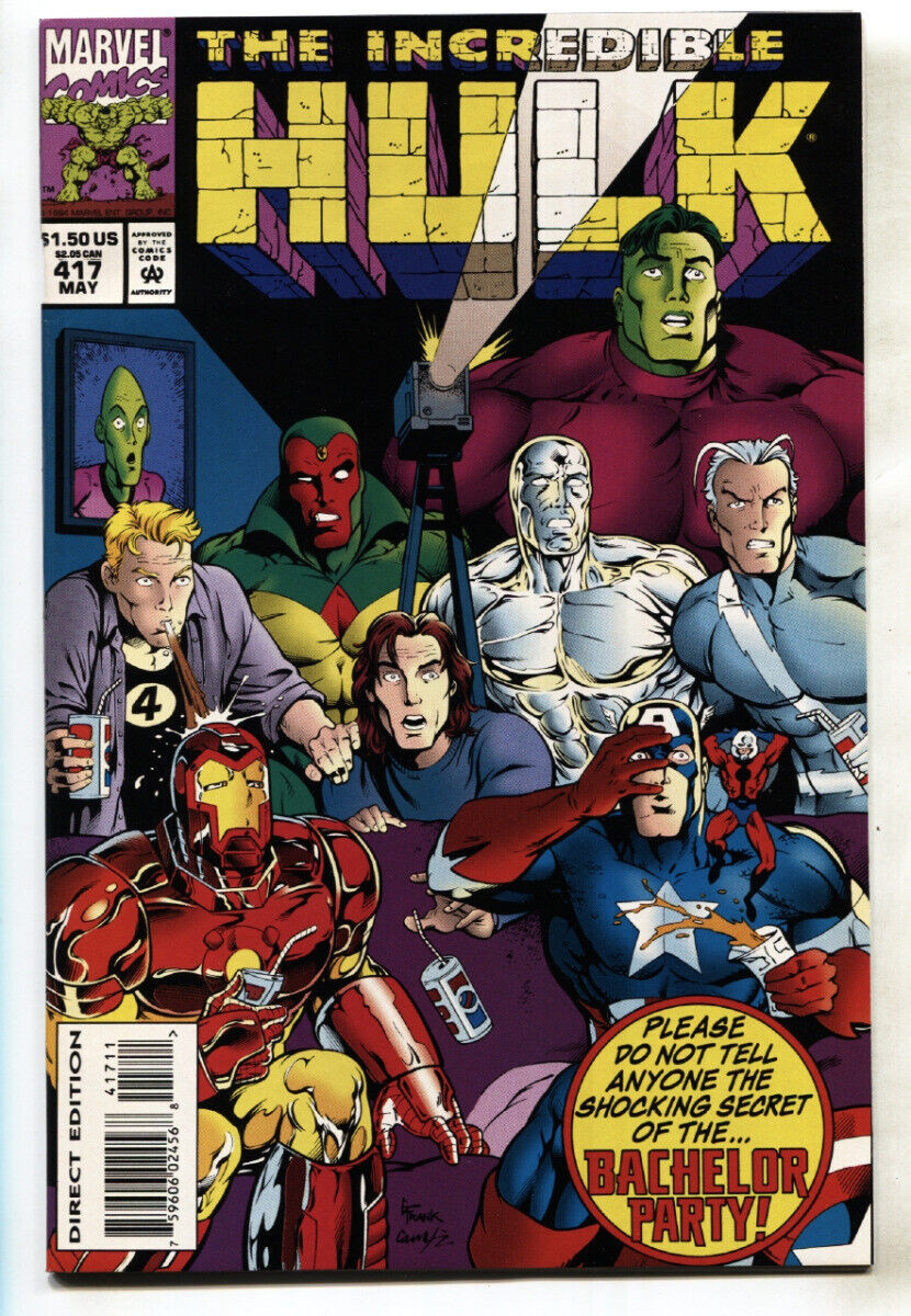 Incredible Hulk #417--spicy movie issue--controversial--comic book--NM ...