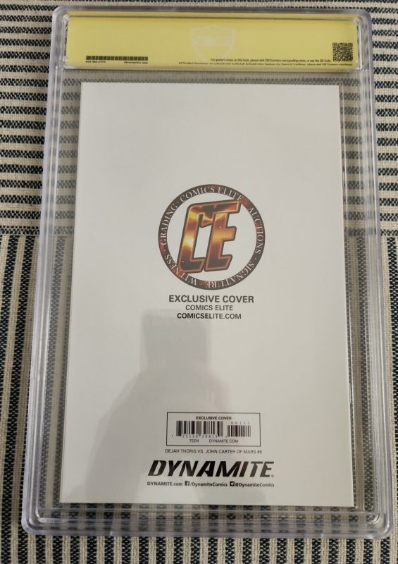 Deja Thoris versus John Carter #6 Comics Elite CBCS ART Remark Nathan ...