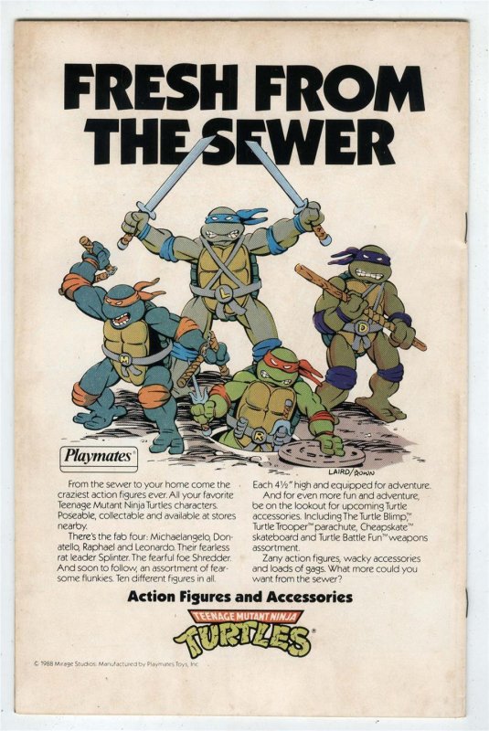 1989 Archie TEENAGE MUTANT NINJA TURTLES Adventures #1 Comic TMNT 1st ...