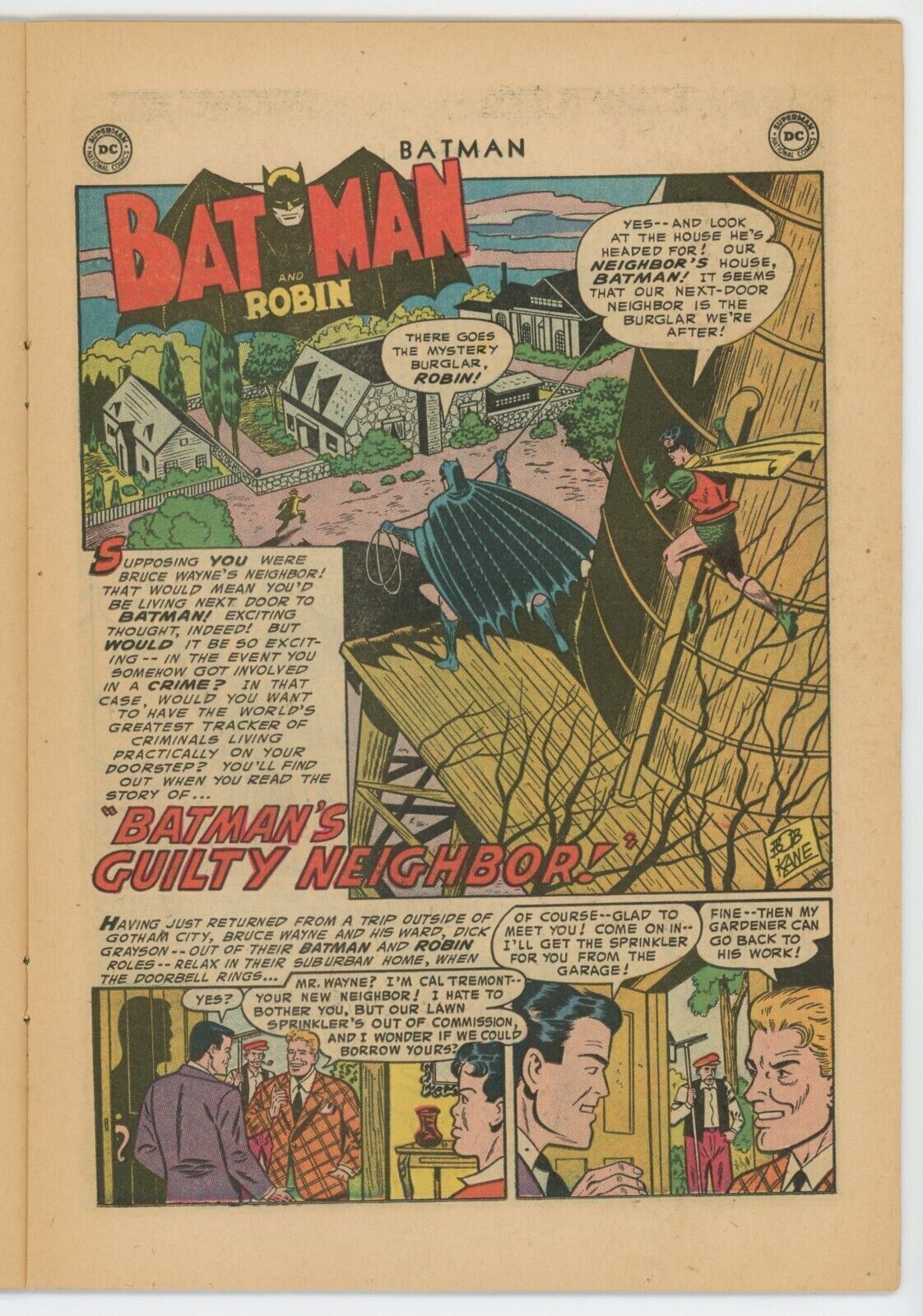 Batman 92 Coverless 0.3 DC 1955 Golden Age First Ace the Bat-Hound ...