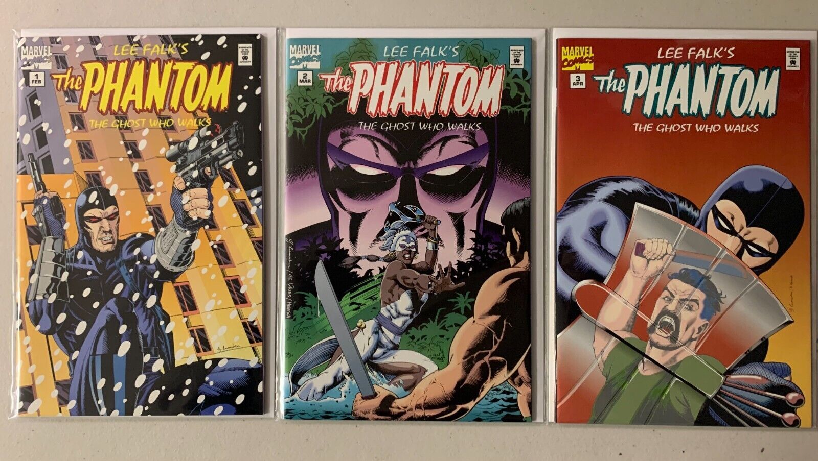 Phantom The Ghost Who Walks set #1-3 3 diff 8.0 (1995) | Comic Books ...