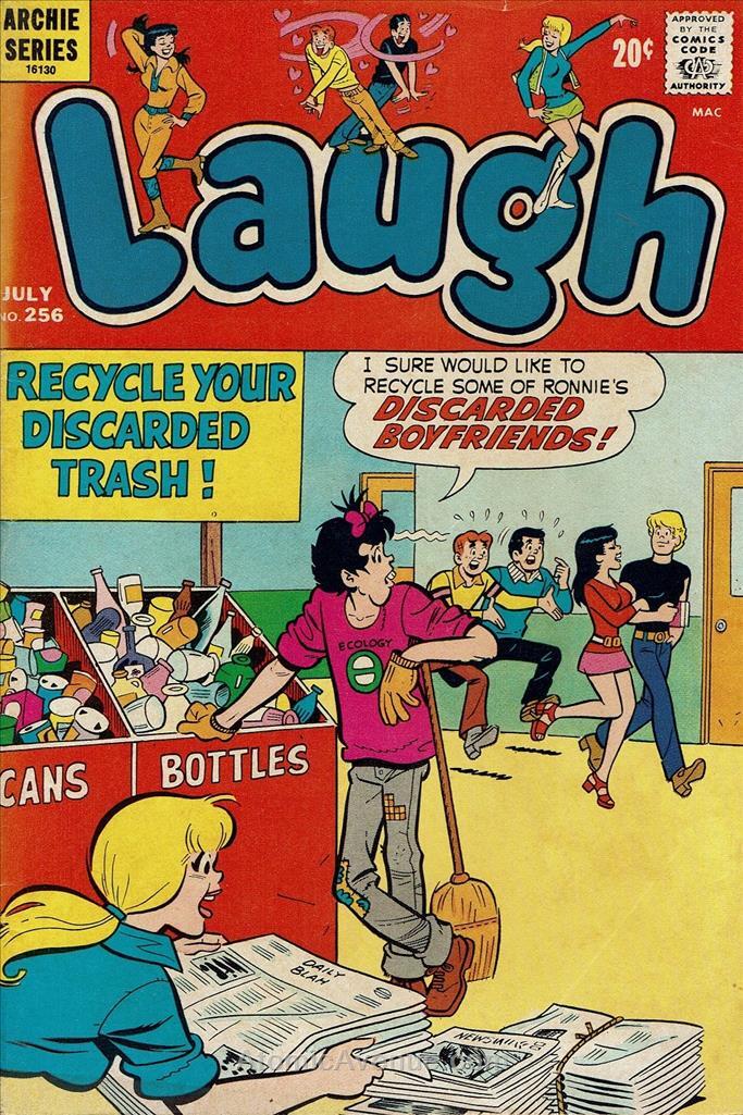 Laugh Comics #256 GD ; Archie | low grade comic July 1972 Recycling ...