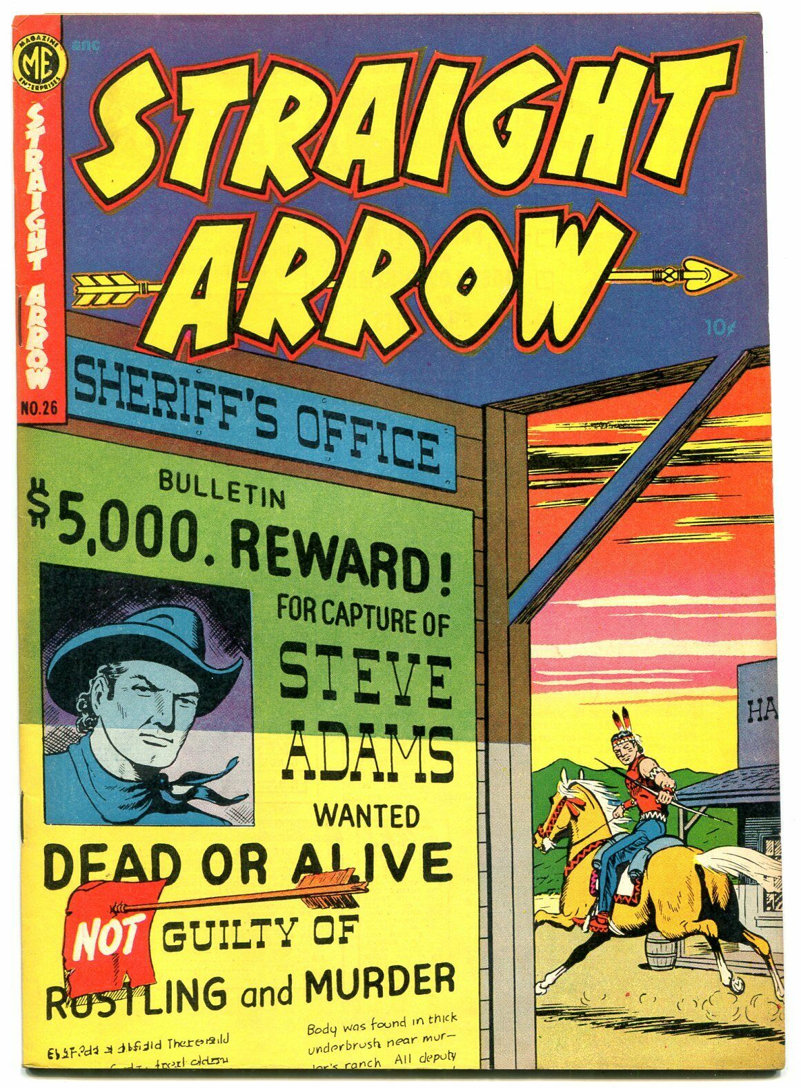 Straight Arrow #26 1952 M.E. BOB Powell Fred Meagher VF- | Comic Books ...