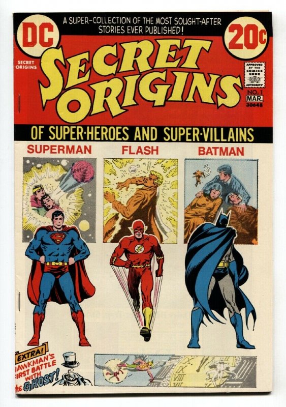 SECRET ORIGINS #1 1973-Batman-Superman-Flash-comic book | Comic Books ...