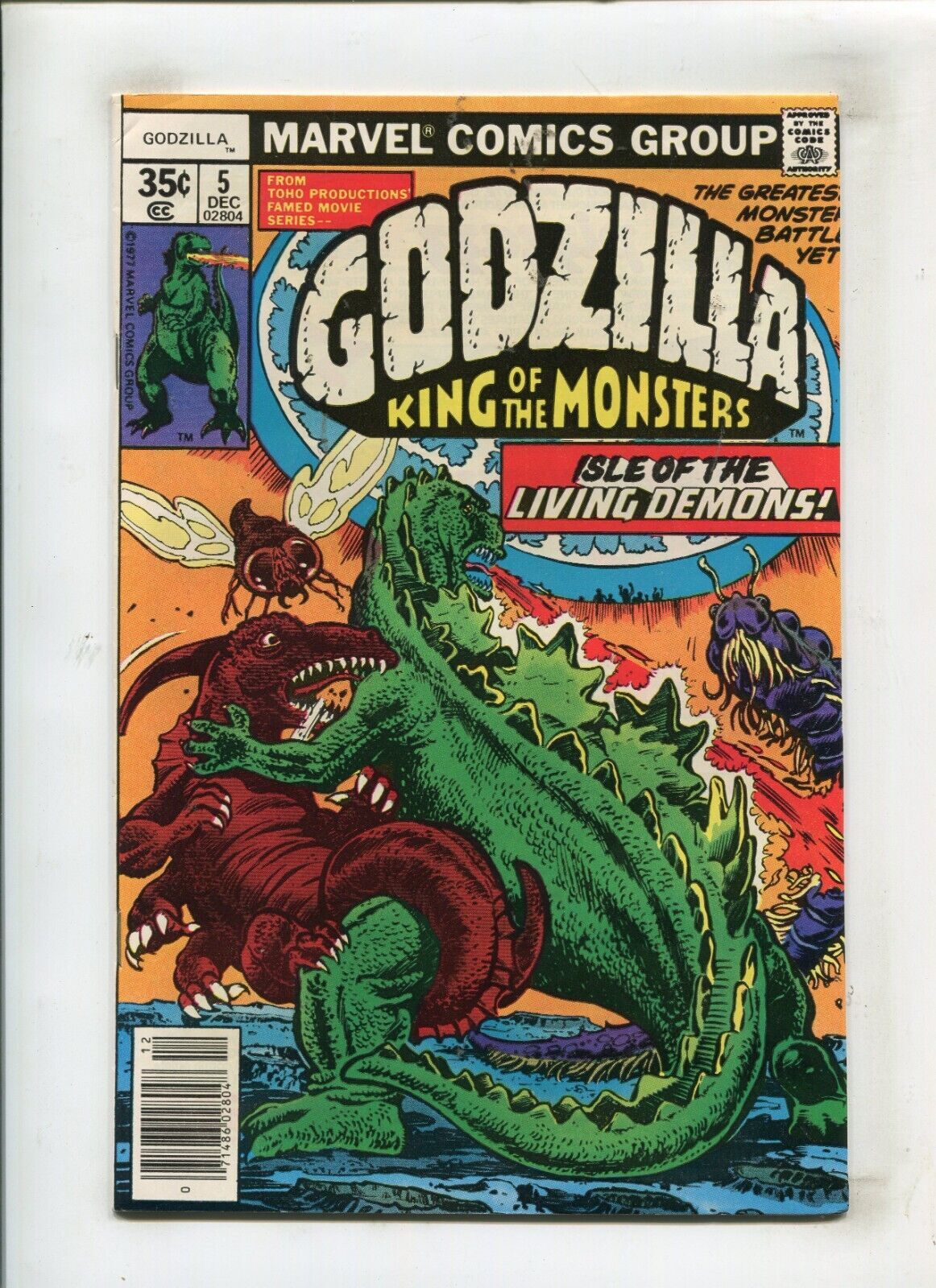 Godzilla #5 (8.5) Newsstand!! 1977 | Comic Books - Bronze Age, Marvel ...