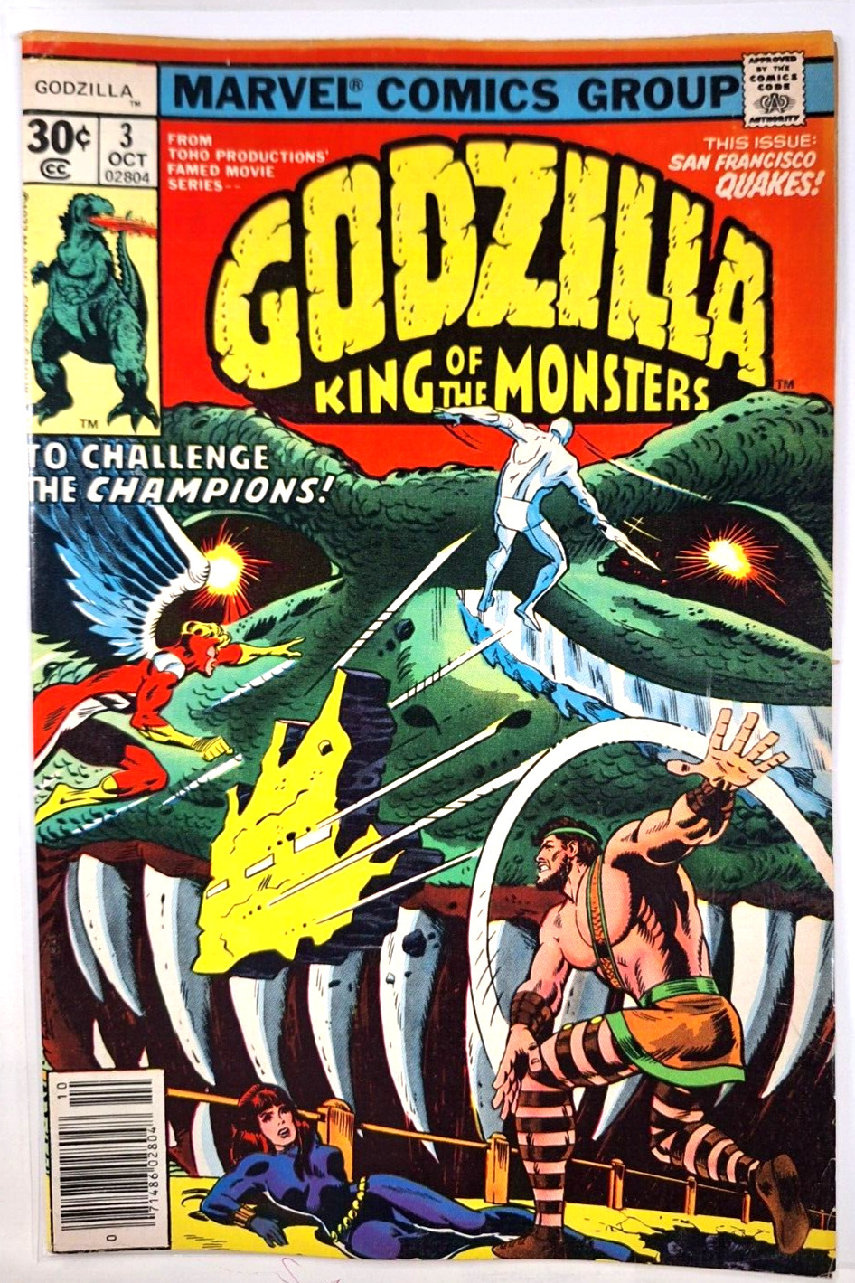 GODZILLA 3 (October 1977) VG-F Doug Moench, Herb Trimpe | Comic Books ...