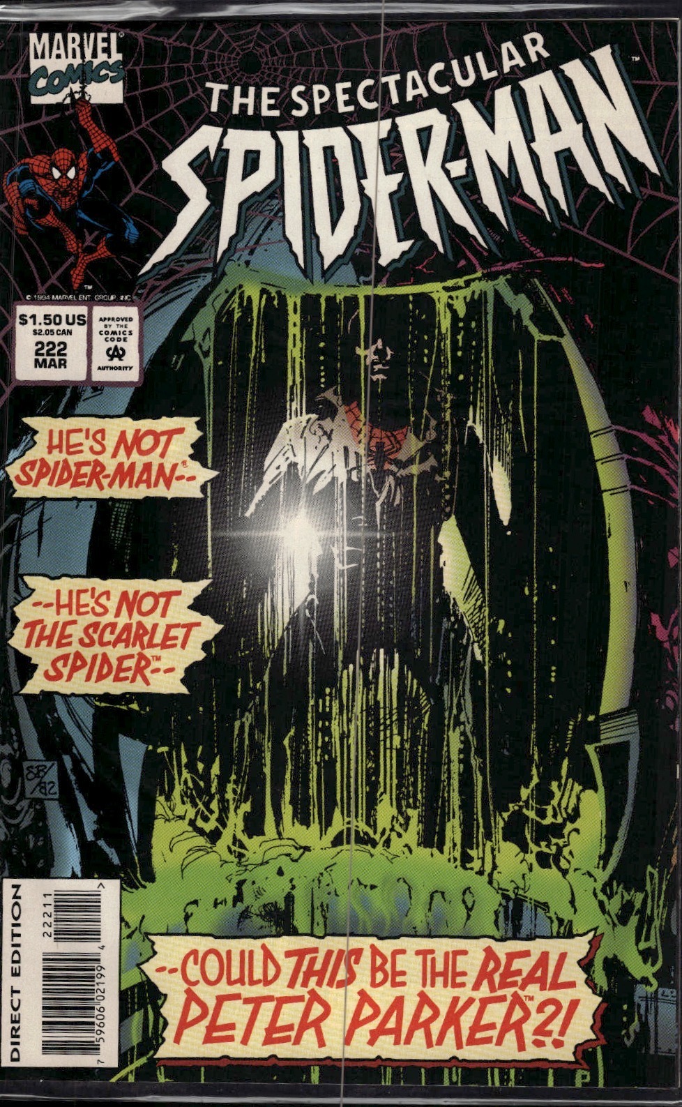 The Spectacular Spider-Man #222 (1995) Spider-Man [Key Issue] | Comic ...