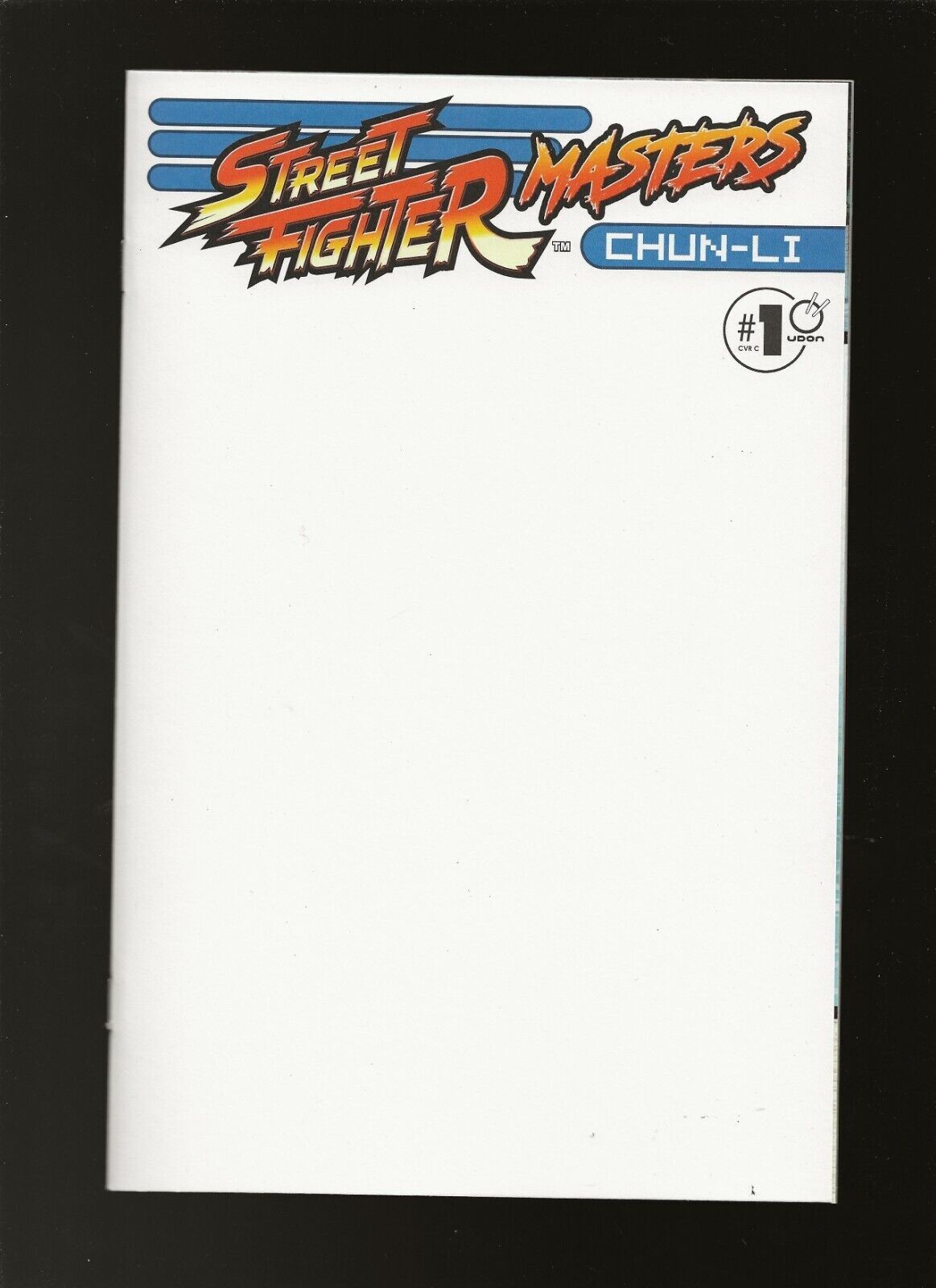 Street Fighter Masters Chun LI Special #1 Blank Sketch Variant Udon ...