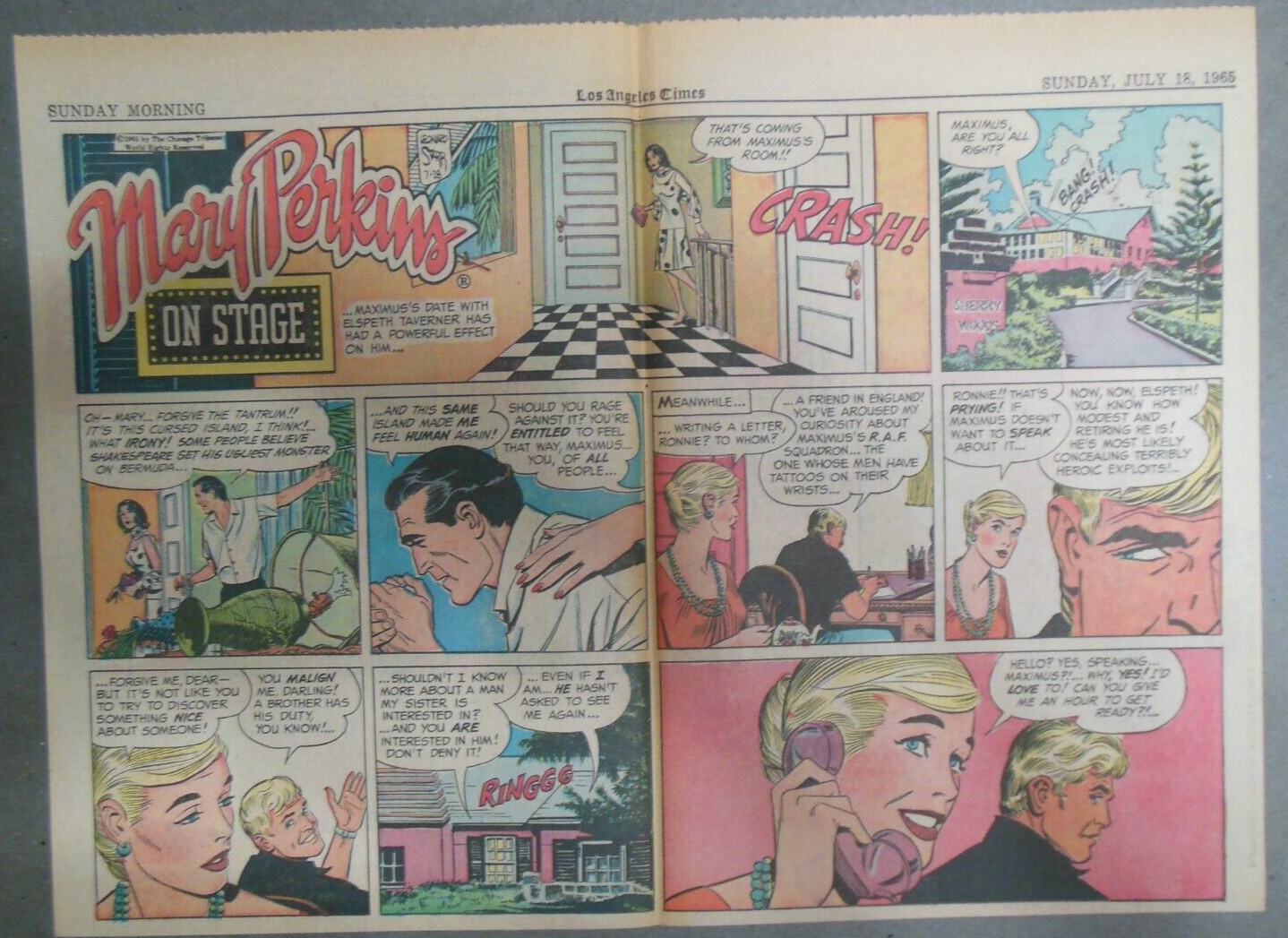 (45/52) Mary Perkins "On Stage" by Leonard Starr from 1965 Most: 7.5 x ...