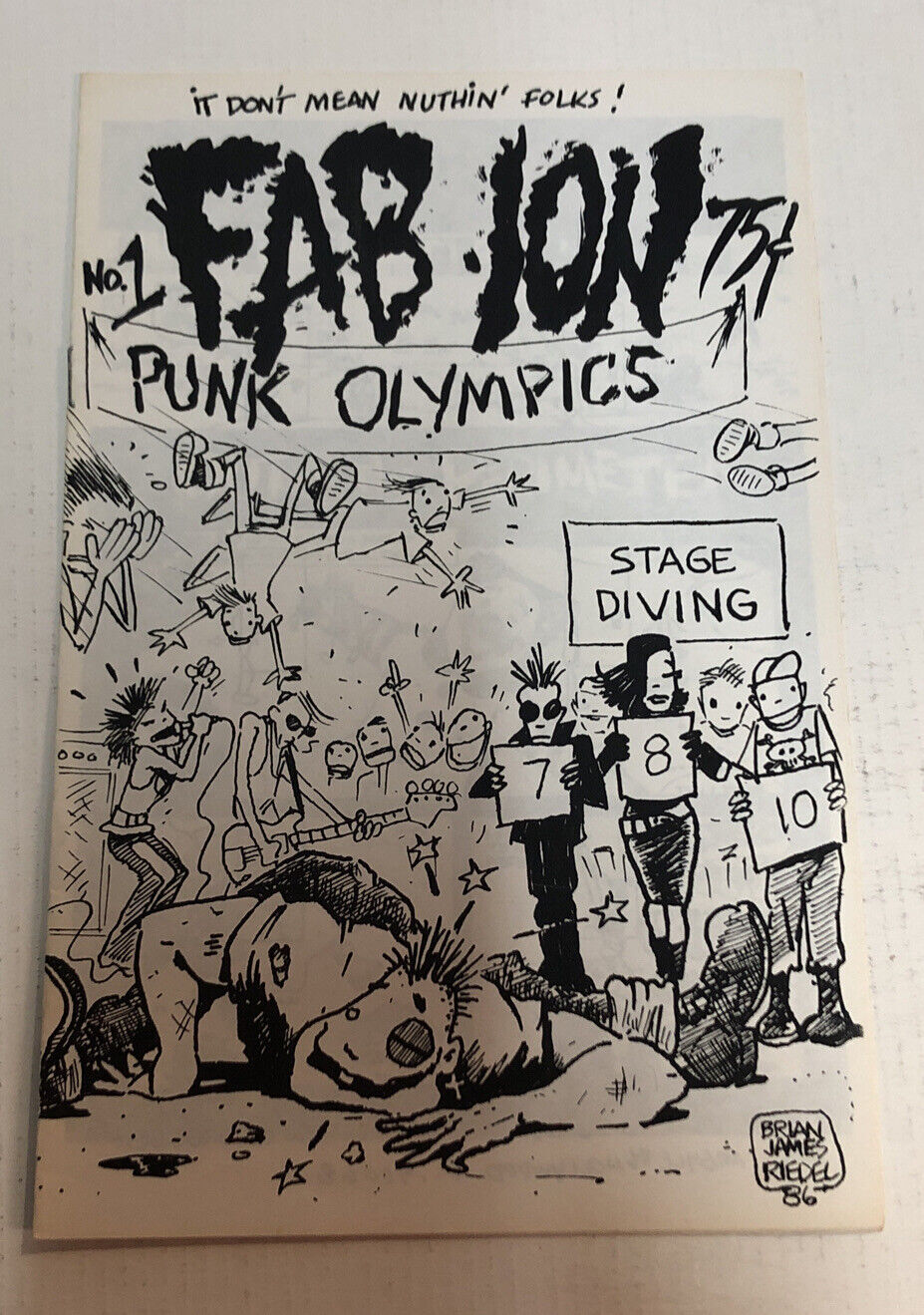Fab Ion Punk Olympics (1986) #1 F/VF ~ Underground Comix | Brian James ...