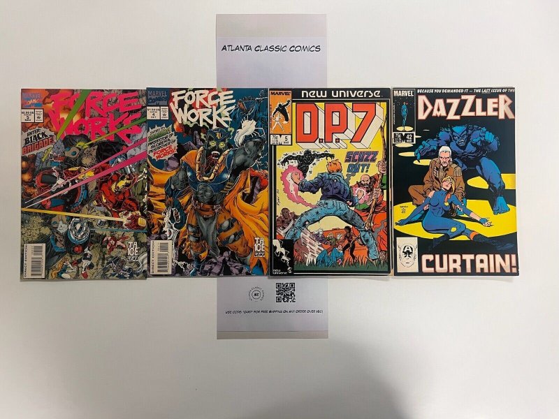 4 Marvel Comics Dazzler # 42 + D.P.Z # 5 + Force Works # 4 5 Defenders 7 JS30 | Comic Books ...