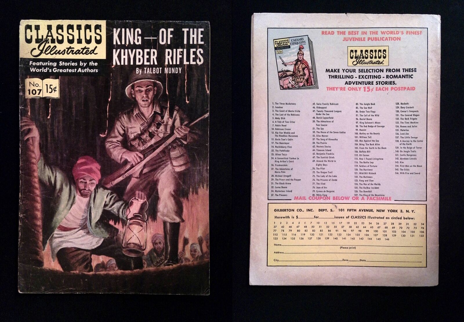 107 King of the Khyber Rifles #7 CLASSICS ILLUSTRATED 1966 VG+ | Comic ...