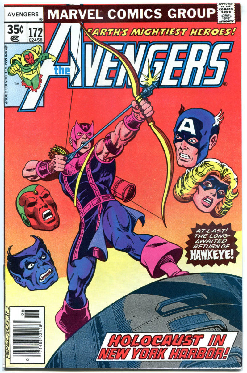 AVENGERS #169, 171 172 173, VF+, Ultron, Captain America, Iron Man ...