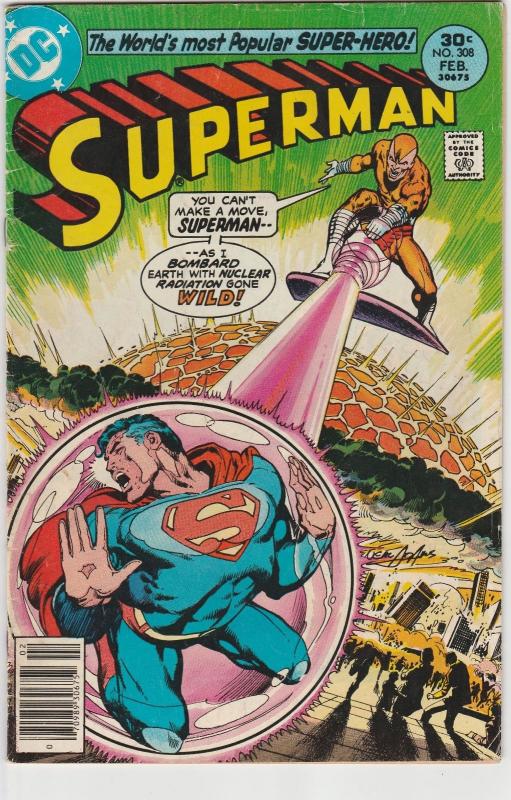 4 Superman DC Comic Books # 308 328 330 331 Master Jailer Lana Lang ...