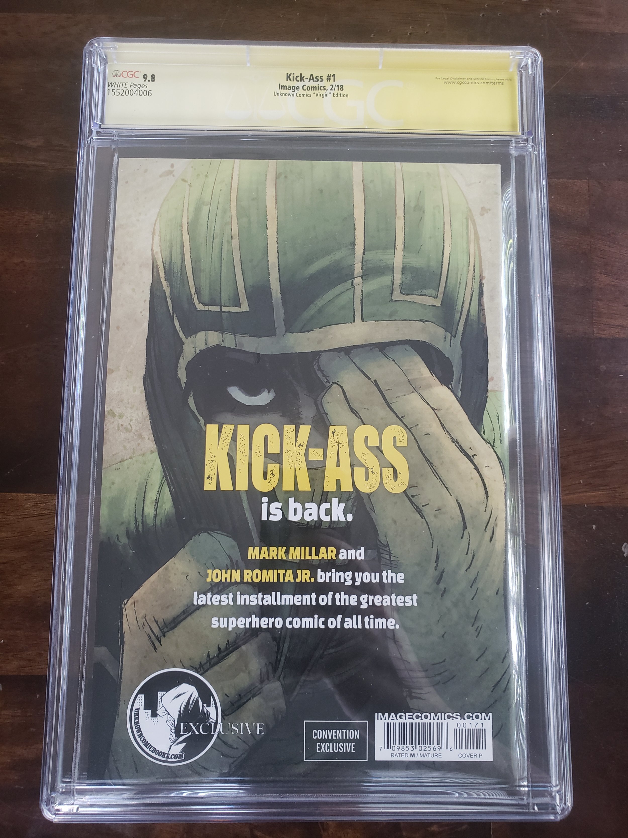 Kick-Ass 1 CGC 9.8 Convention Exclusive limited to only 200 copies ...