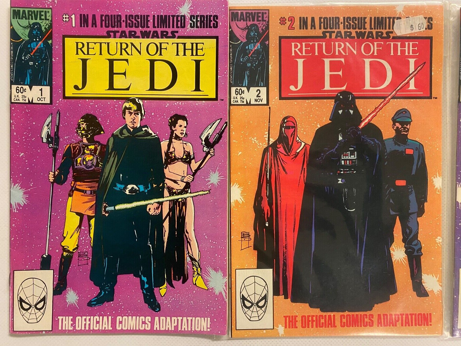 Star Wars Return of the Jedi Complete Marvel Comics LTD Series #1 2 3 4 ...