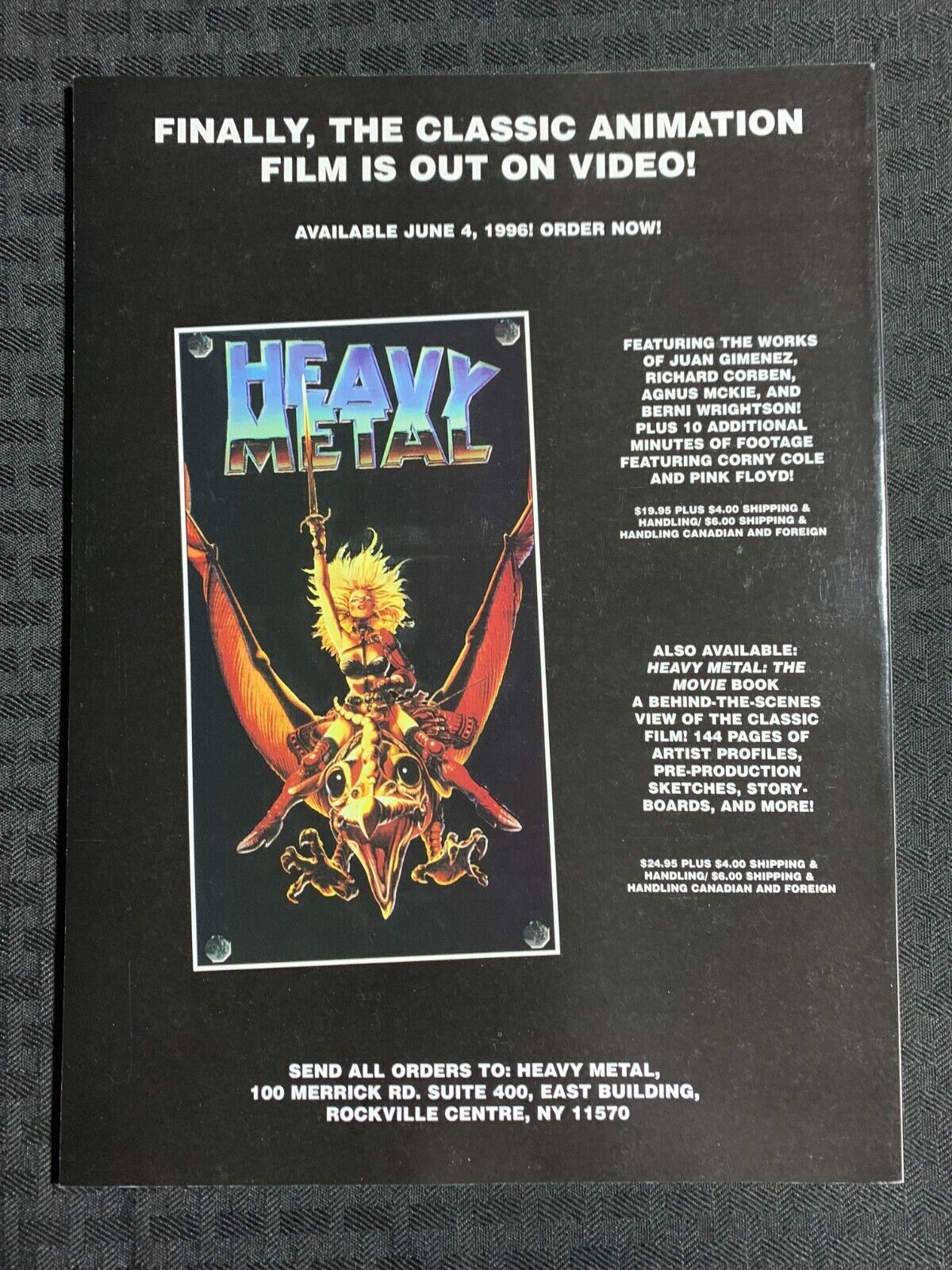 1996 July HEAVY METAL Fantasy Art Magazine FN+ 6.5 Simon Bisley Gallery ...