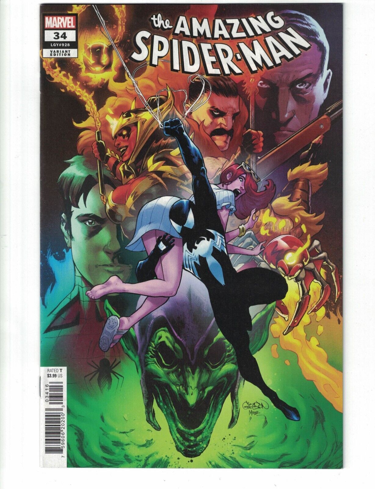 Amazing Spider-Man #34 1:25 Patrick Gleason Variant Marvel Comics 2023 ...