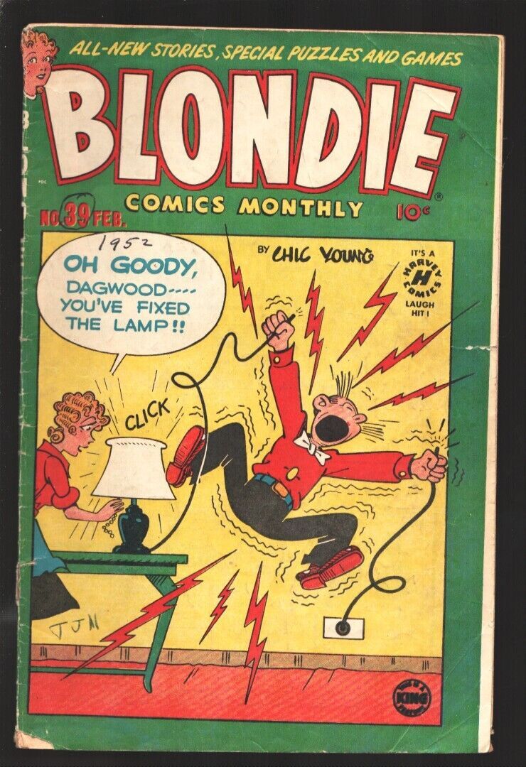 Blondie #39 1952-Harvey-Dagwood appears-Chic Young's famous comic-VG ...