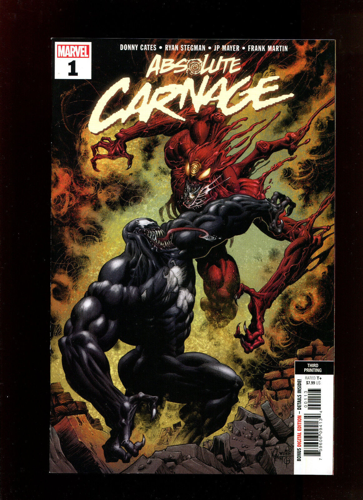 Absolute Carnage #1 Kyle Hotz Cover 3d Print (9.2) 2019 | Comic Books ...