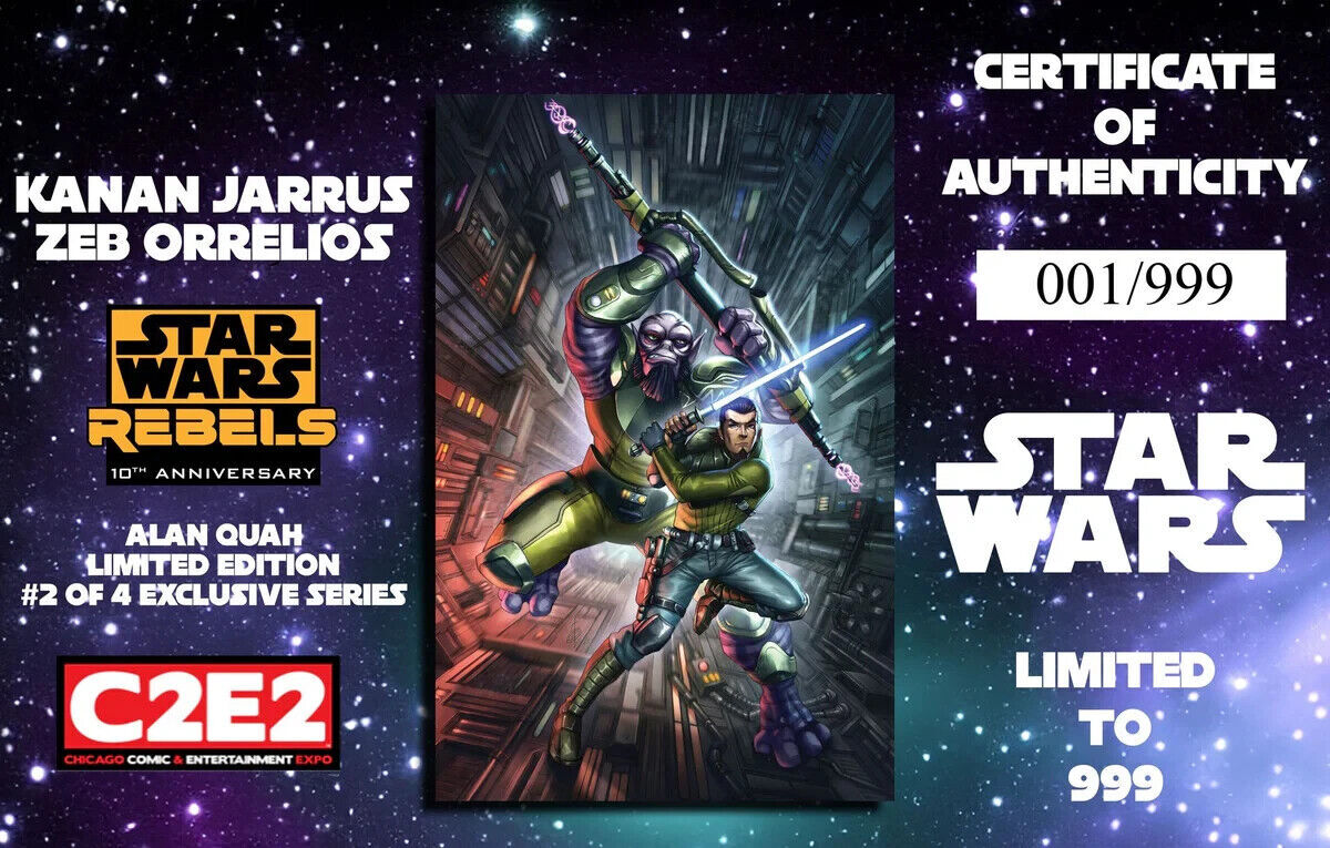 Star Wars #43 Rebels 10th Anniversary C2E2 Exclusive Alan Quah Virgin ...