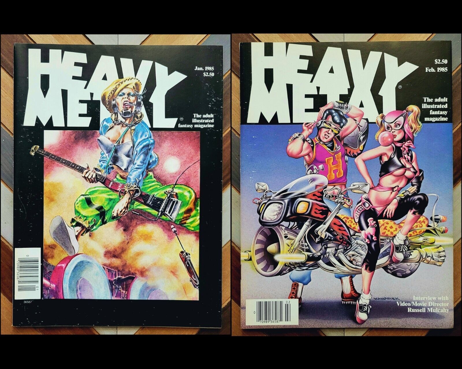 HEAVY METAL Vol.8 #10 & 11 (1985) Sharp Set Of 2 FANTASY ART Legendary ...