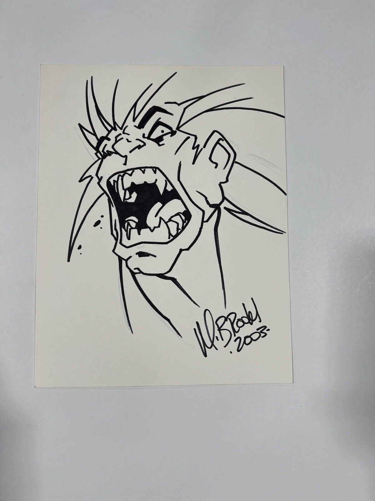 Mark Brooks Original Art Sketch Of Sabretooth Pencils Inks 8.5x11 ...