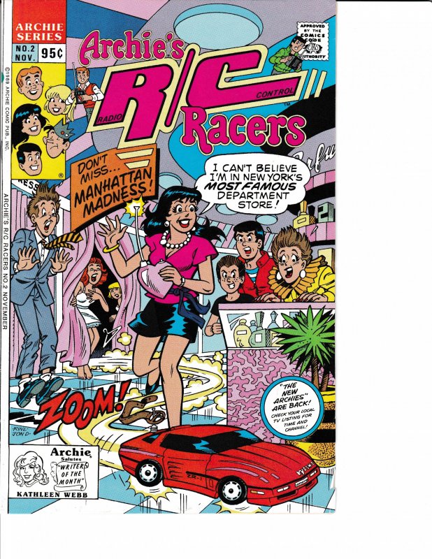 Archie's R/C Racers #2 (1989) | Comic Books - Copper Age, Archie Comics ...