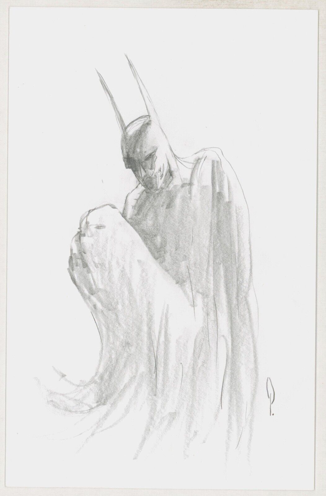 George Pratt Signed Original DC Comics Batman Art Sketch ~ The Dark ...