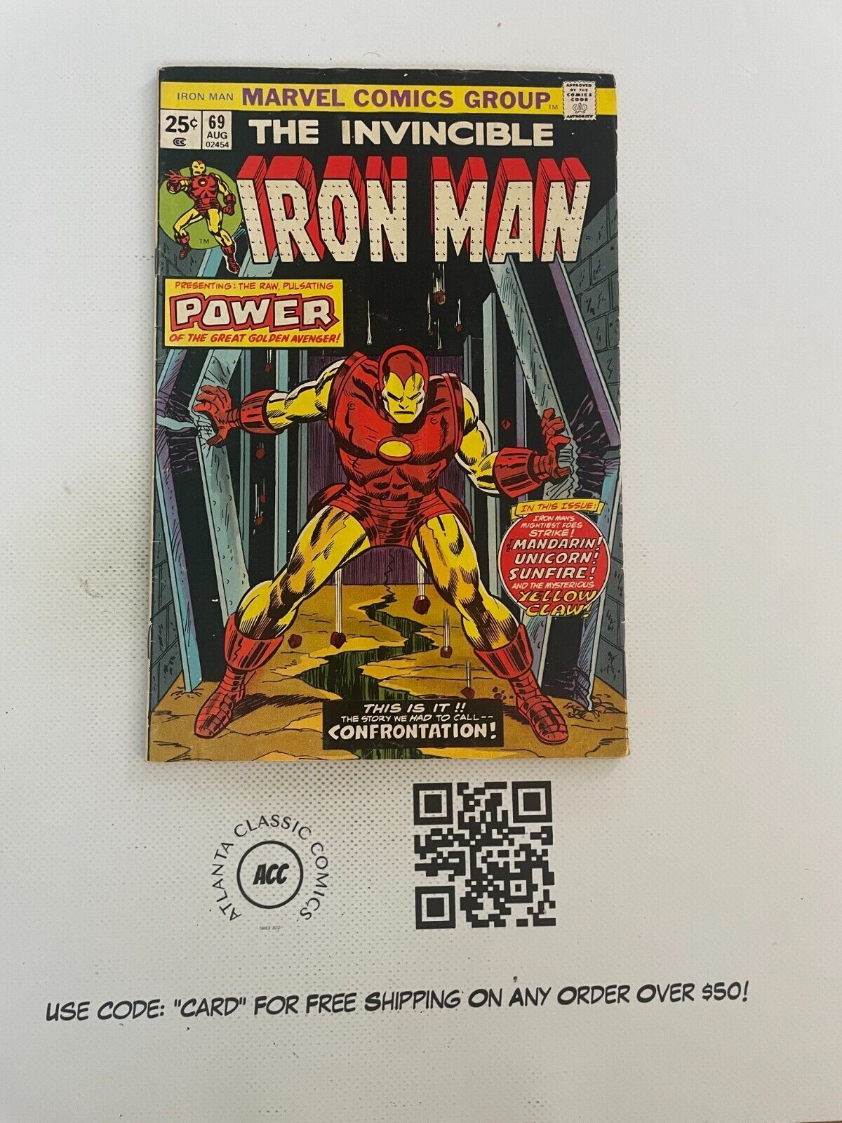 Invincible Iron Man # 69 VG Marvel Comic Book Avengers Hulk Thor Vision ...