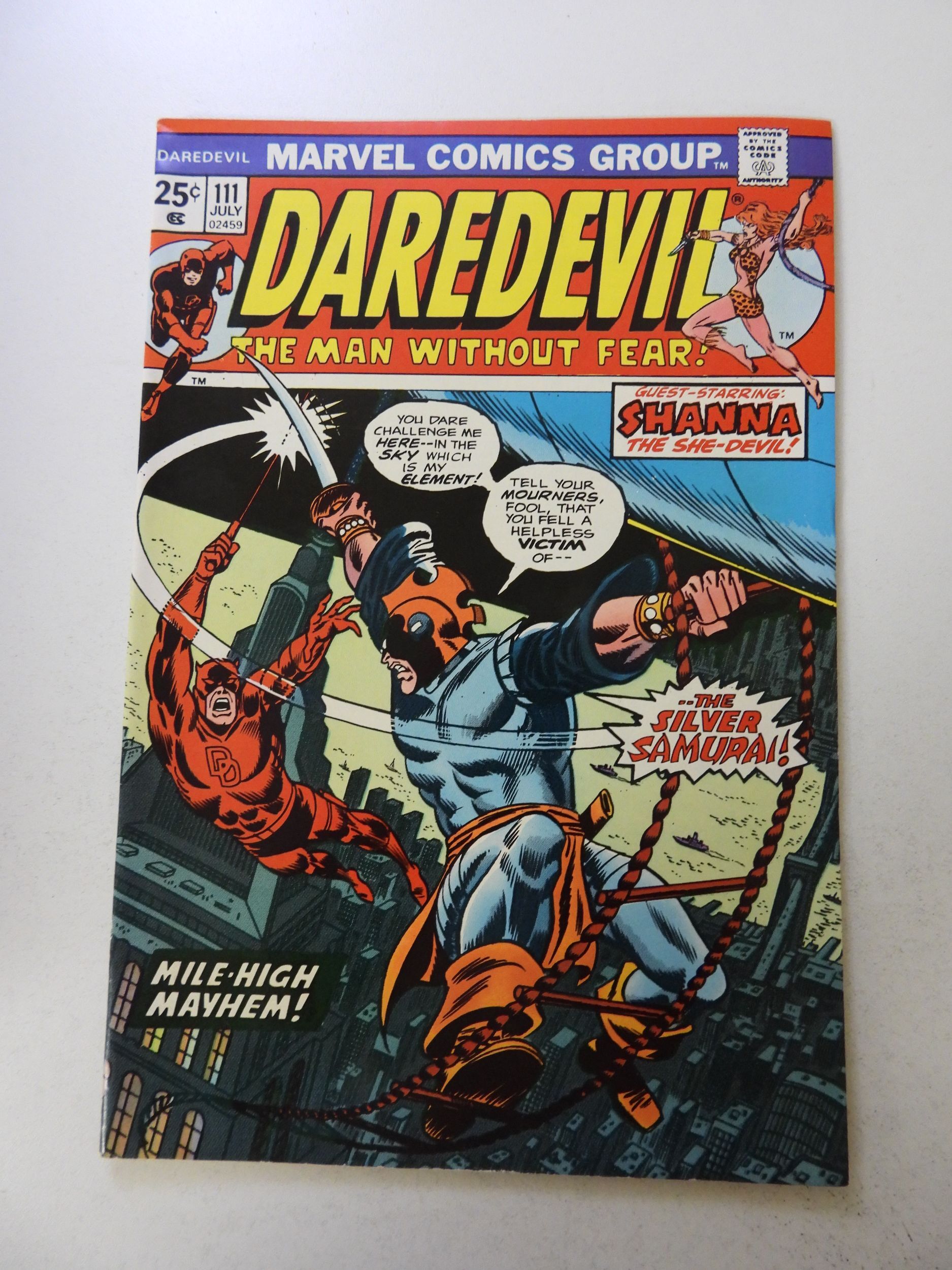 Daredevil #111 (1974) 1st appearance of Silver Samurai FR/GD MVS ...