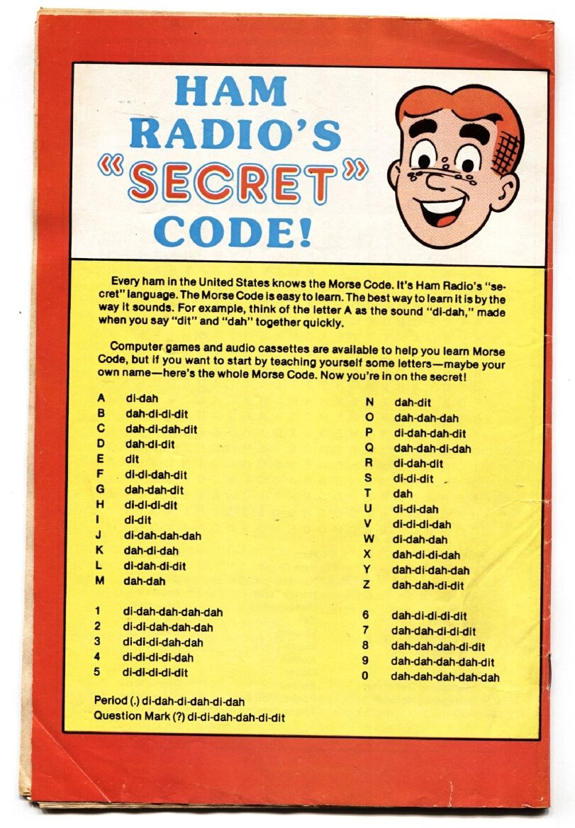 Archie's Ham Radio Adventure #1 1986-1st issue-Betty-Veronica | Comic ...