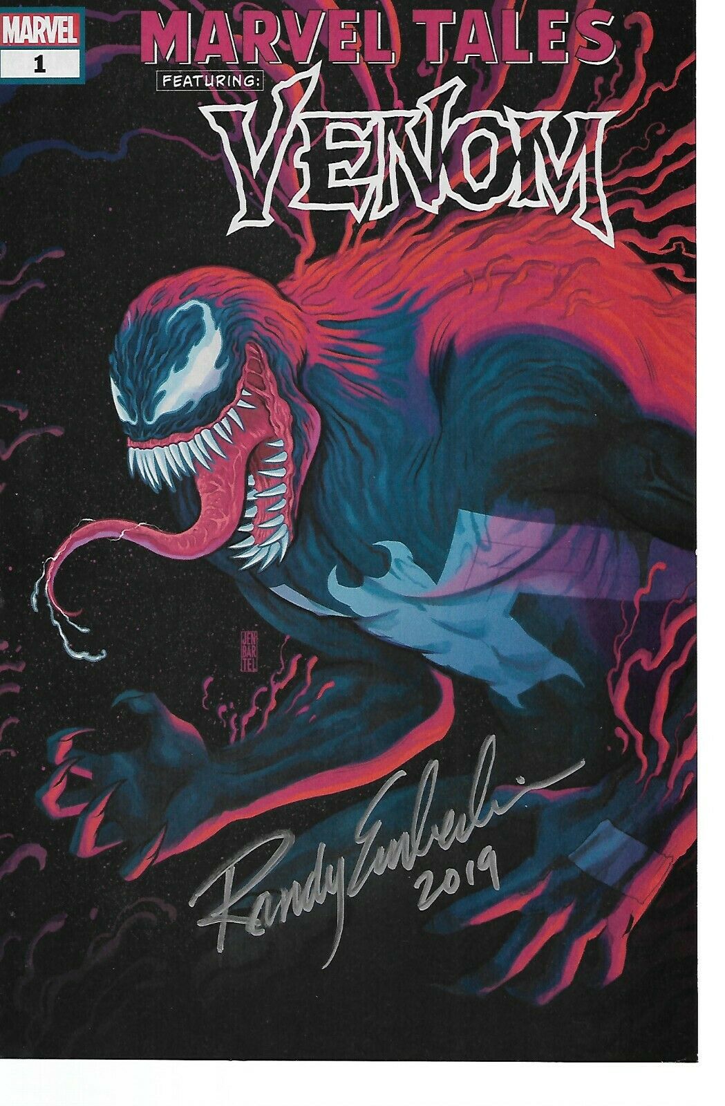 Marvel Tales Venom #1 signed Randy Emberlin REPRINTS ASM #361 CARNAGE ...