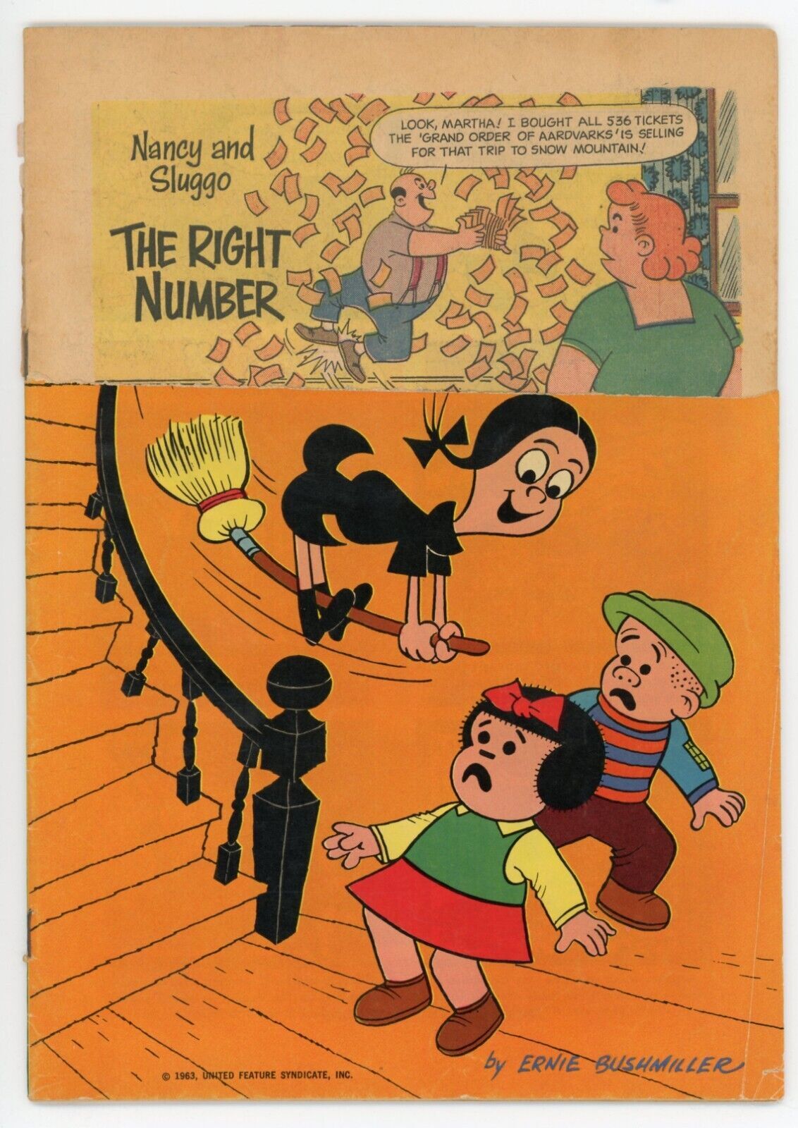 Nancy and Sluggo 190 Fair 1.0 Gold Key 1963 Silver Age Oona Peanuts ...