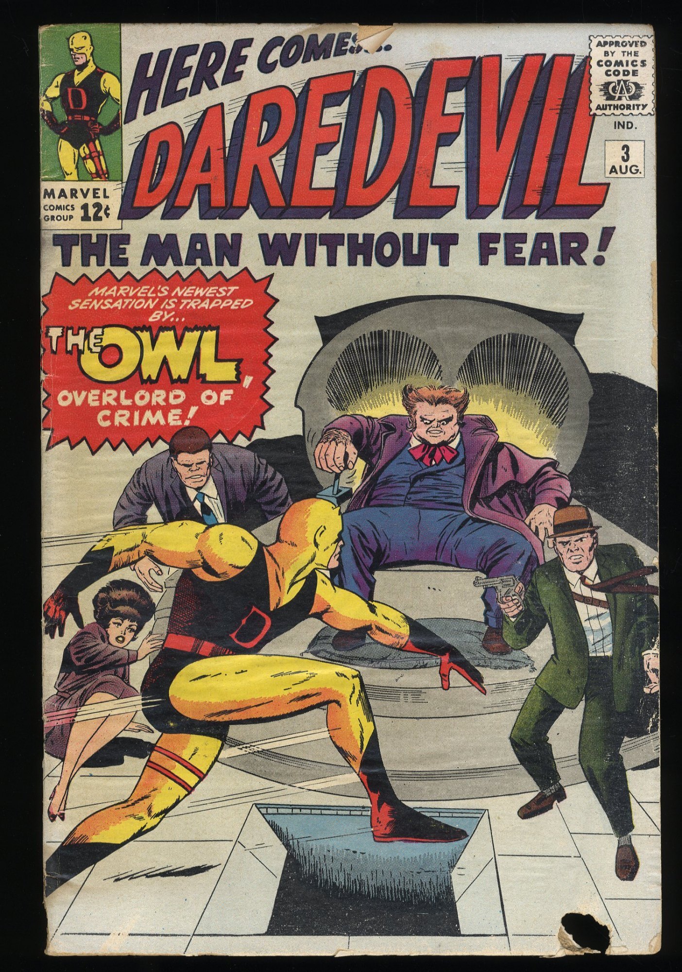 Daredevil #3 GD 2.0 1st Appearance and Origin of the Owl! | Comic Books ...