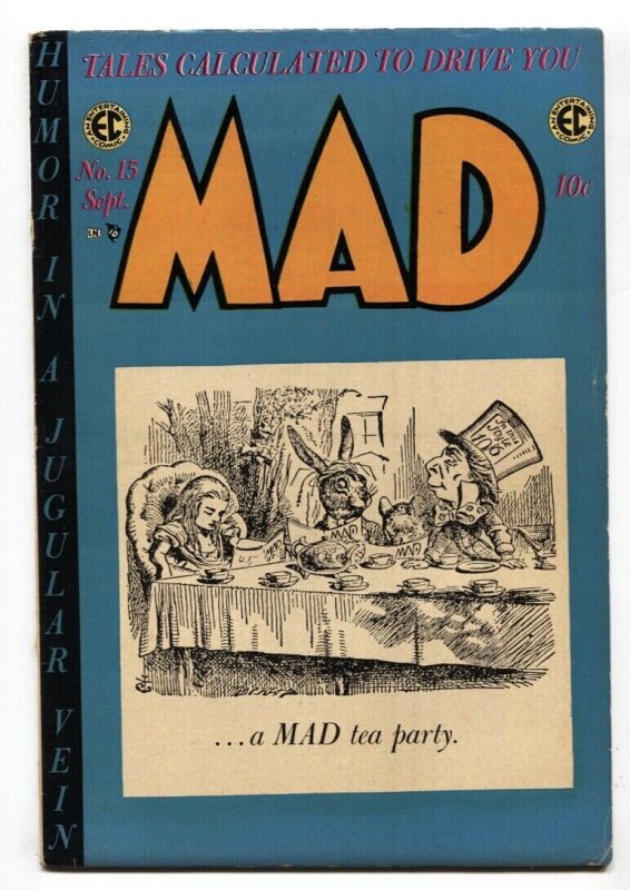 MAD #15 EC-1954-Wally Wood-Will Elder-Gasoline Alley-Wild One-Jack ...