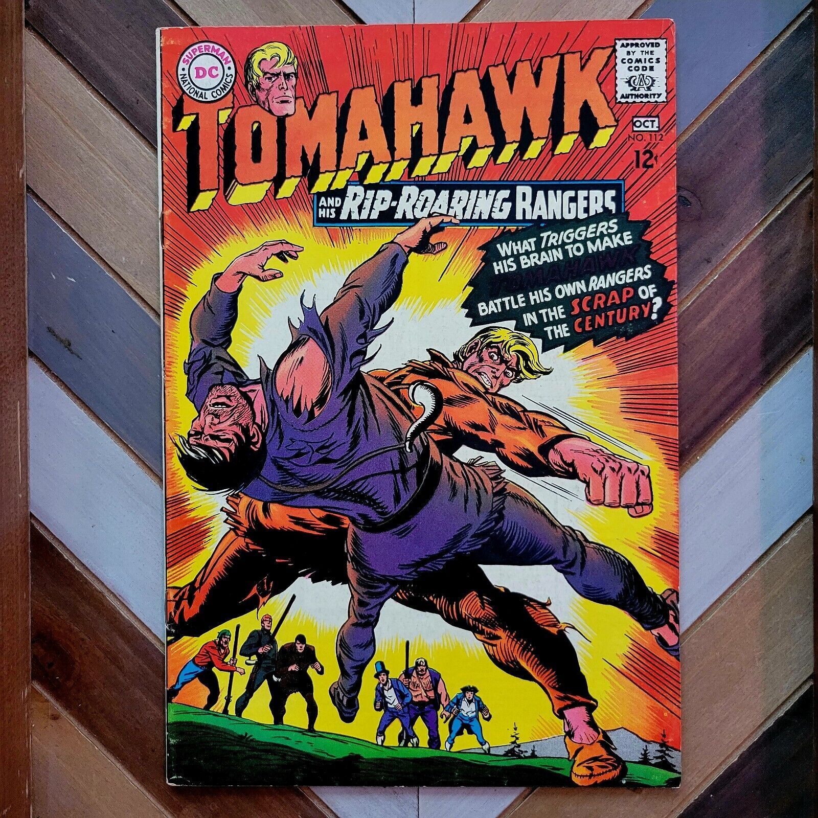 TOMAHAWK #112 FN- (DC 1967) Battle vs The RANGERS! Bill Finger Story B ...