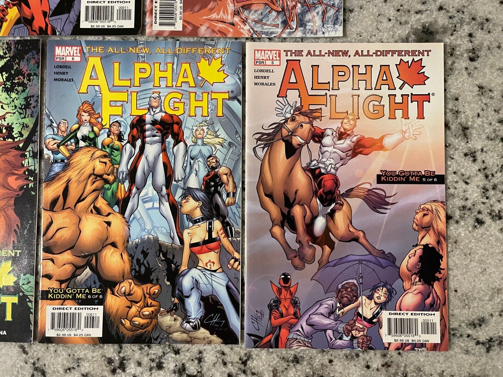 5 Alpha Flight Marvel Comic Books #5 6 7 8 9 XMen Wolverine Phoenix ...