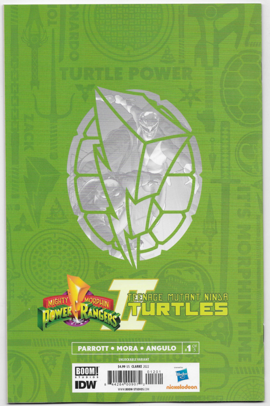MMPR TMNT II #1 Boom! Studios 2022 Taurin Clarke Unlockable Variant ...