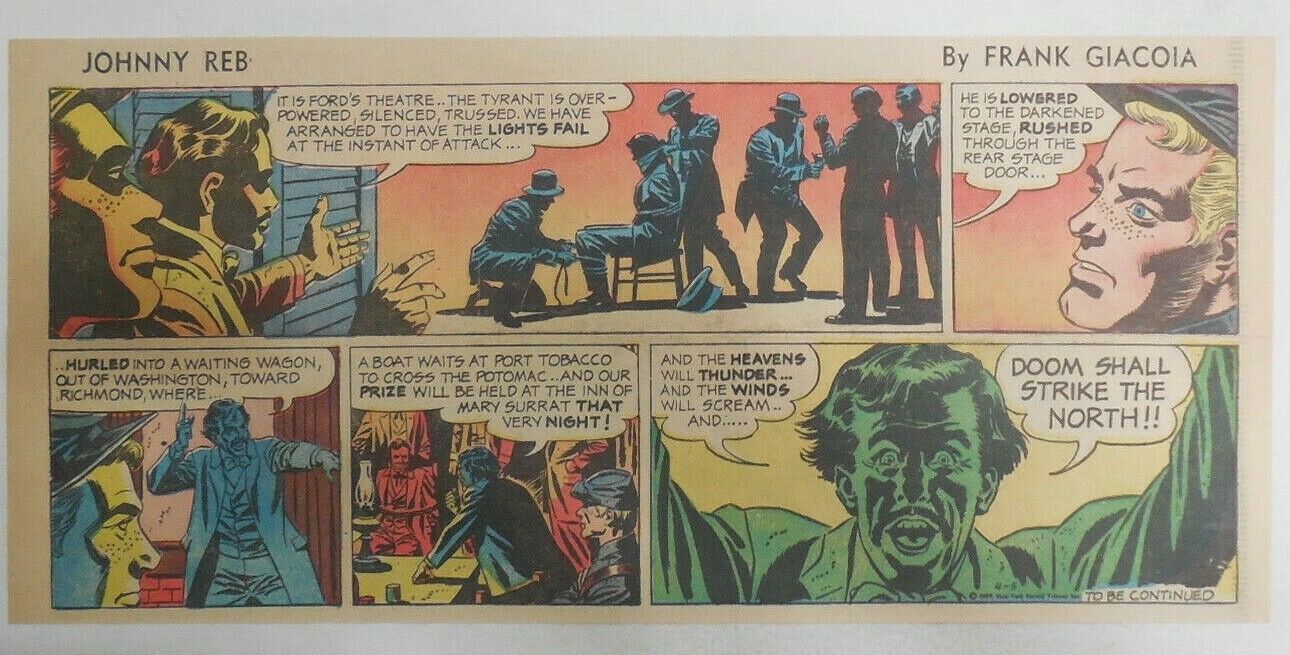 Johnny Reb Sunday by Frank Giacoia & Jack Kirby from 4/5/1959 Third ...
